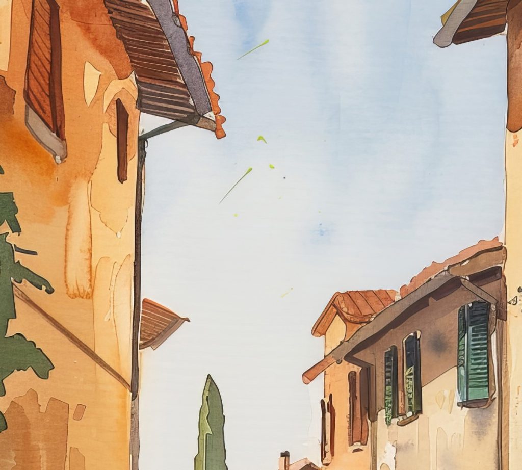 Italian Streets - Paintings By Simon