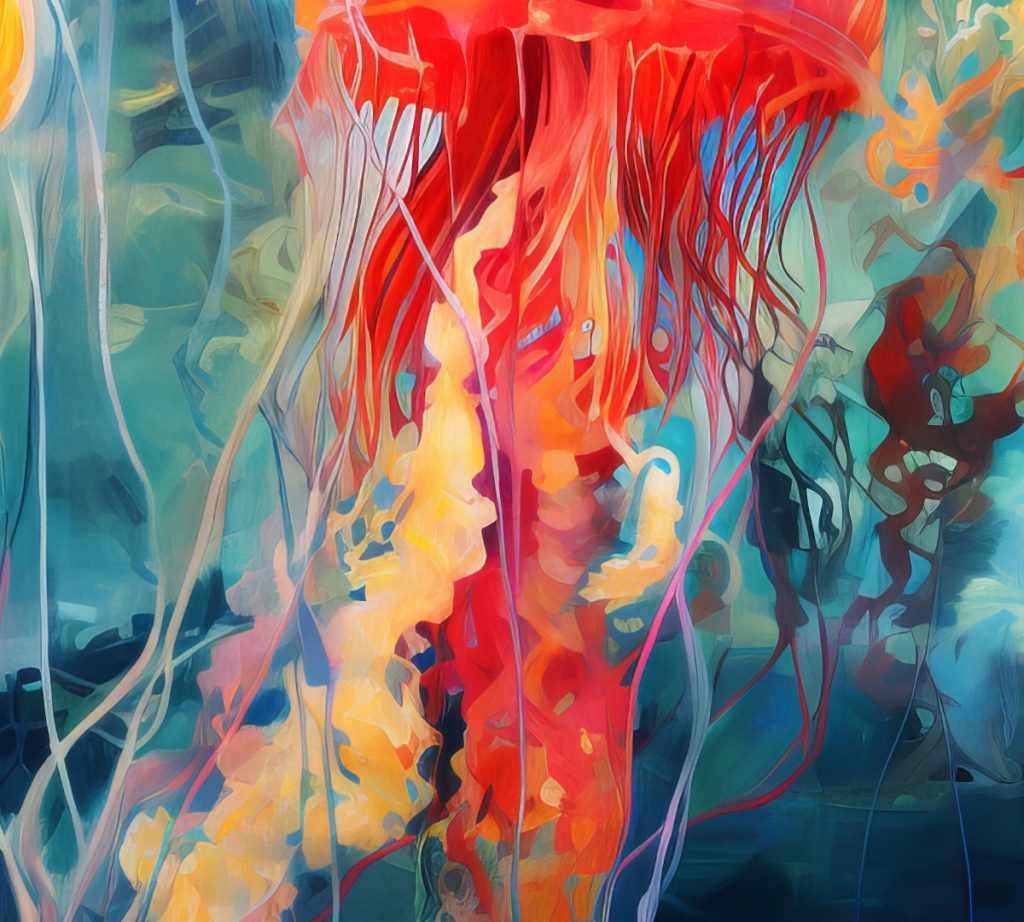 Jellyfish Art - Paintings By Simon