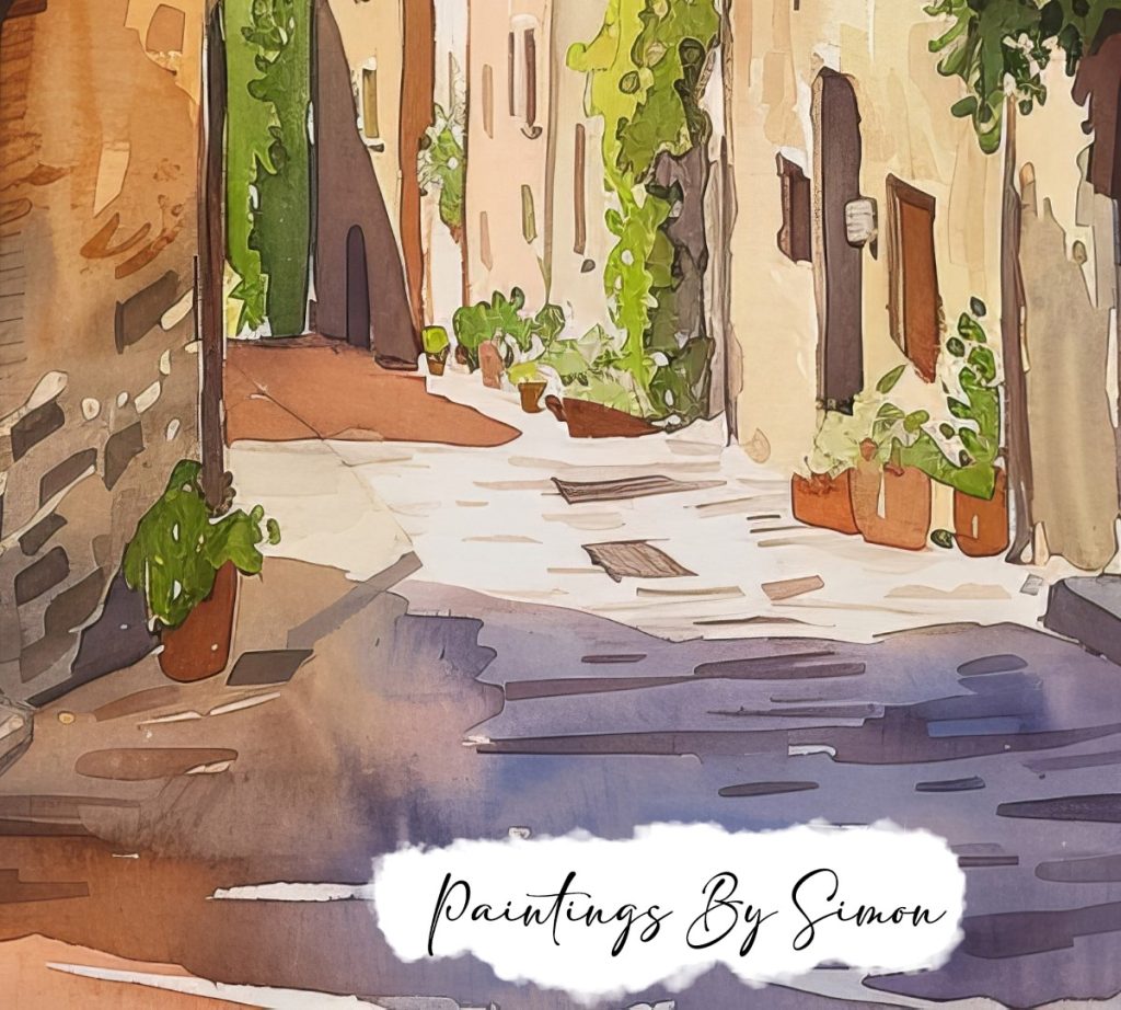 Italian Streets - Paintings By Simon