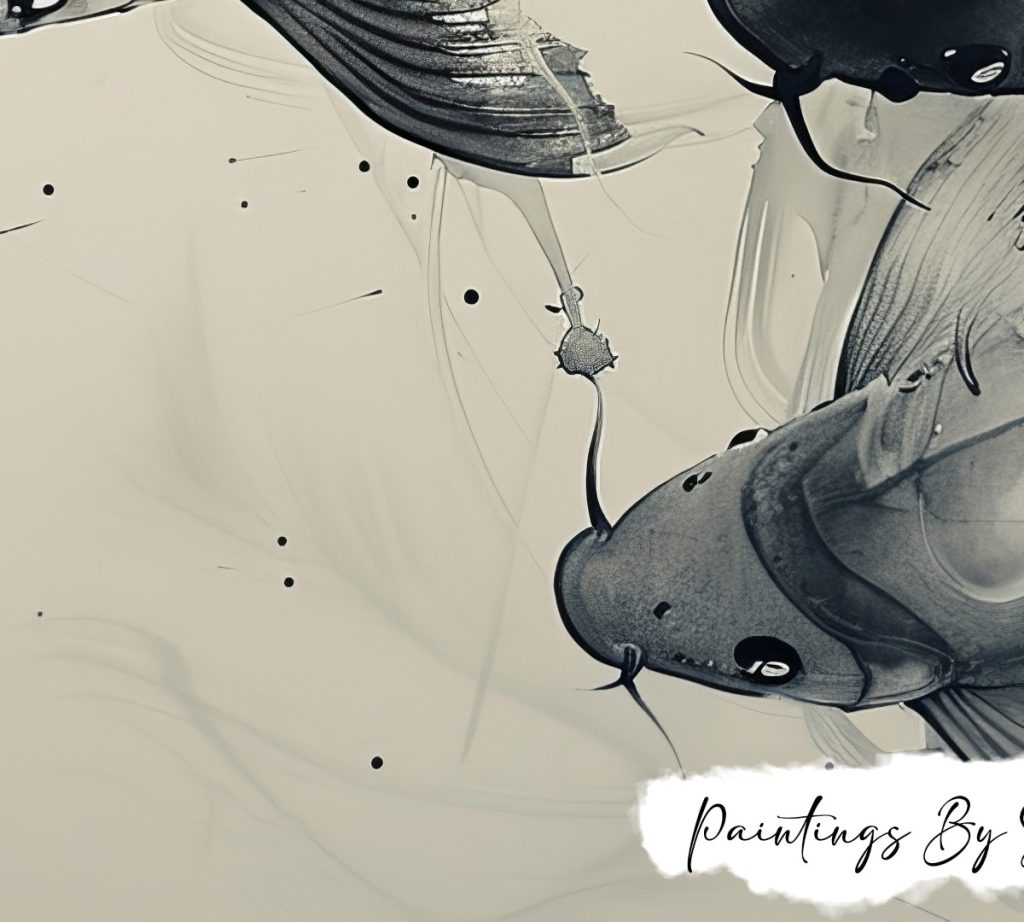 Ink Koi Art - Paintings By Simon