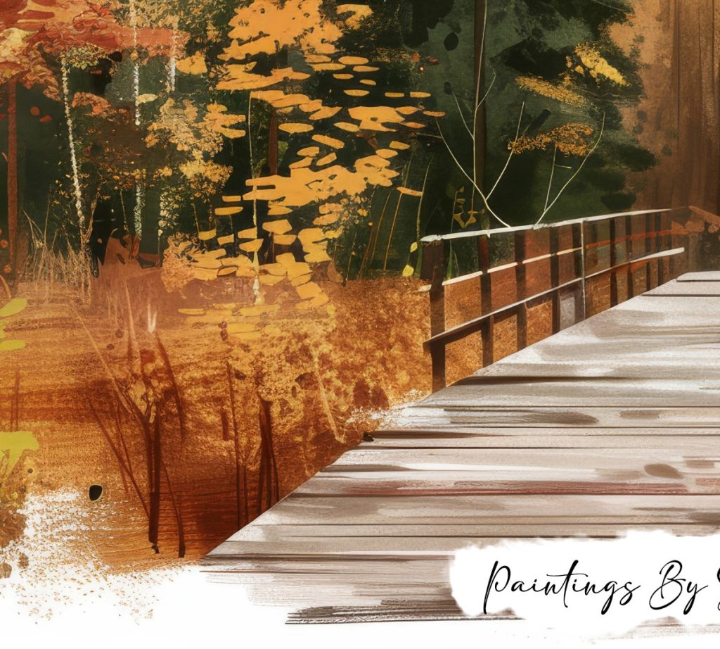 Forest Path Print - Paintings By Simon