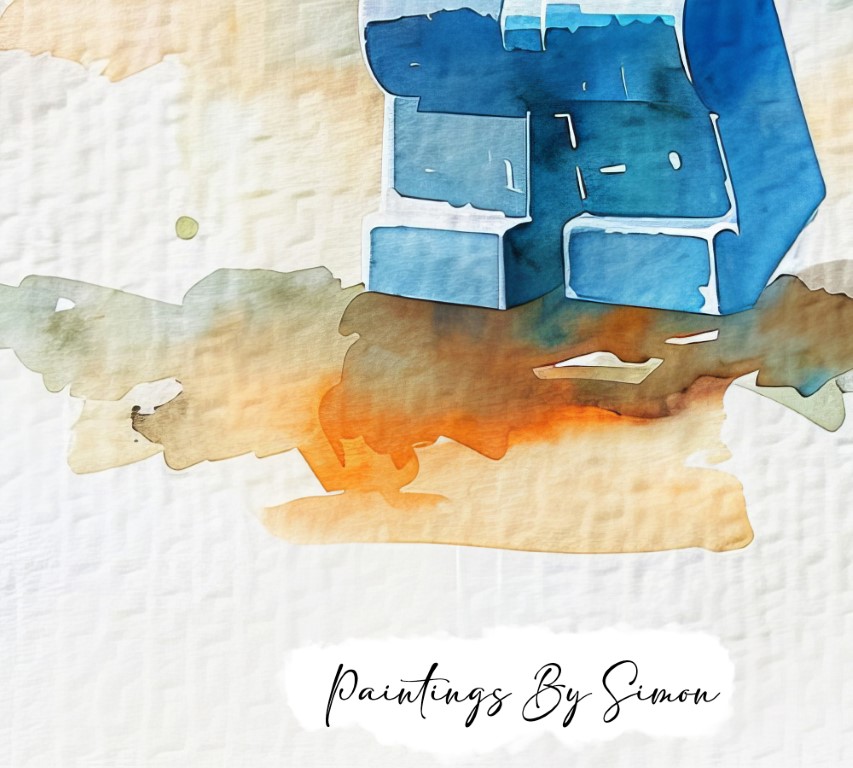 Lego Wizard: A Whimsical and Enchanting Watercolor Illustration